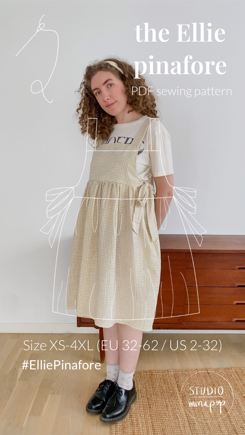 Ellie pinafore PDF sewing pattern – Studio Minapop