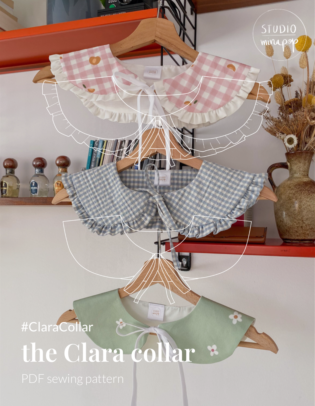 Clara collar PDF sewing pattern – Studio Minapop